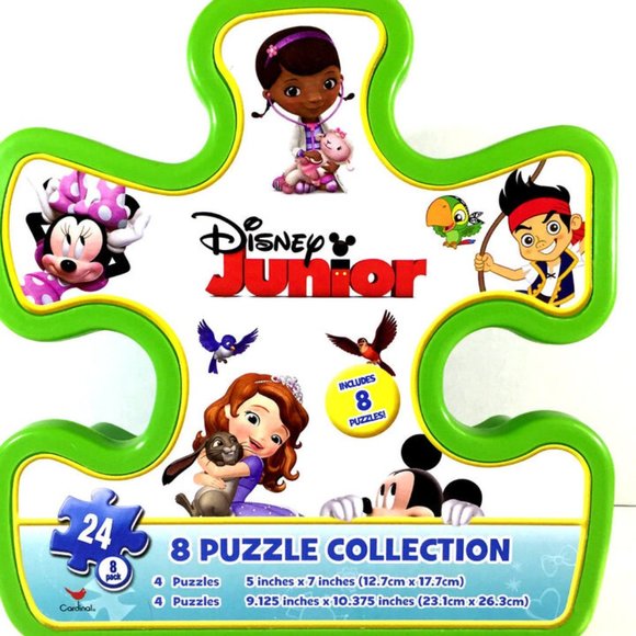 Cardinal Industries | Toys | Disney Junior 8 Puzzle Collection 24 Pieces Doc Mcstuffins Mickey ...